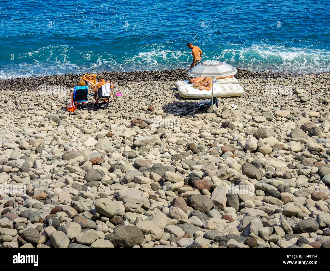Italy Sicily Aeolian Archipelago Salina Island Punta Scario beach Stock ...