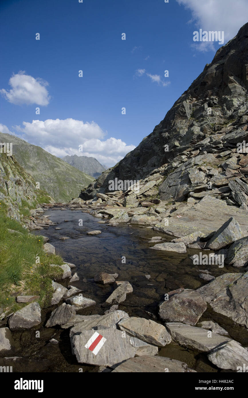 Switzerland, Graubuenden, upper alp pass, Sedrun, Disentis, Tomasee ...