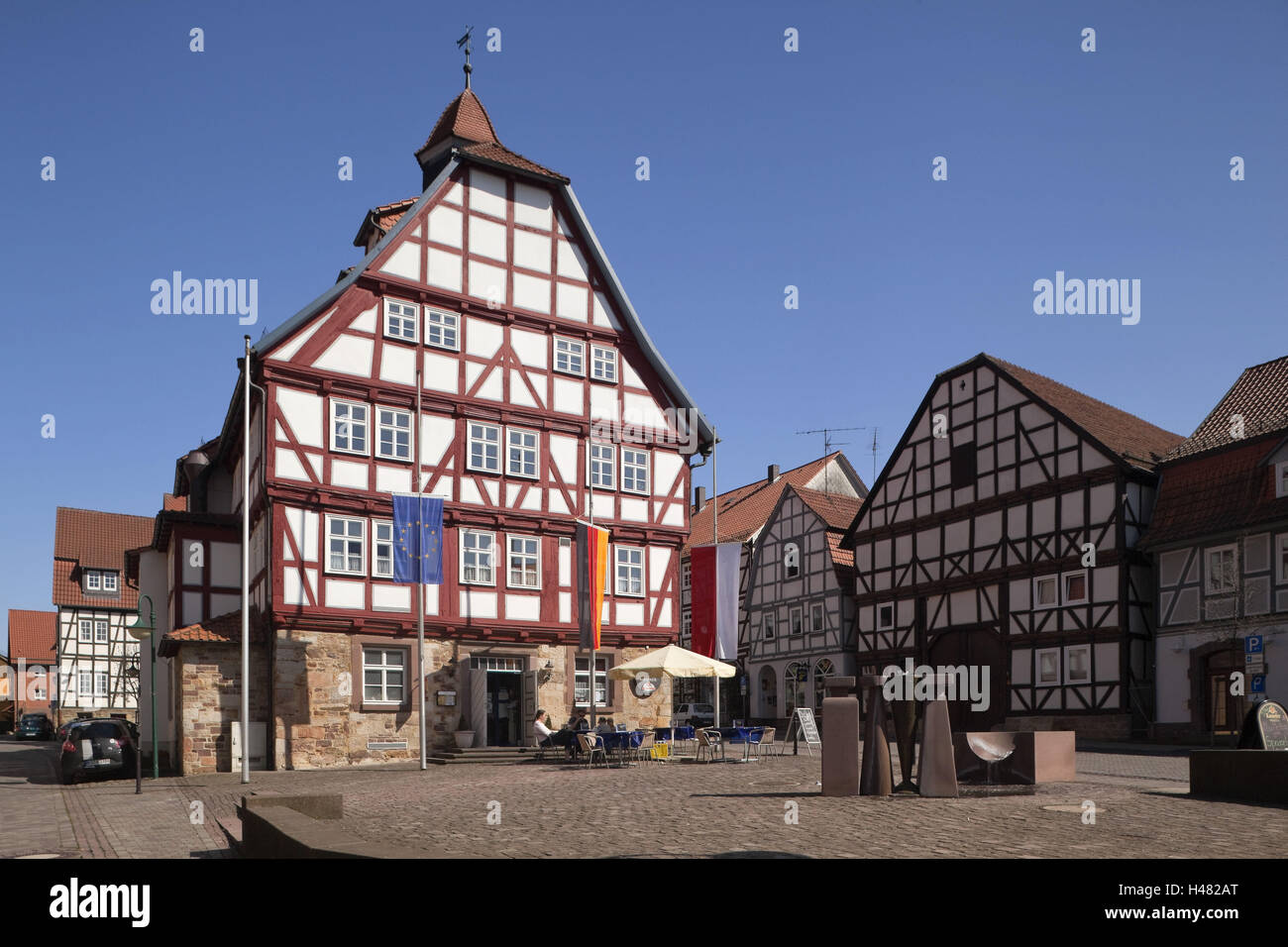 Germany, Hessen, Immenhausen, city hall Stock Photo - Alamy