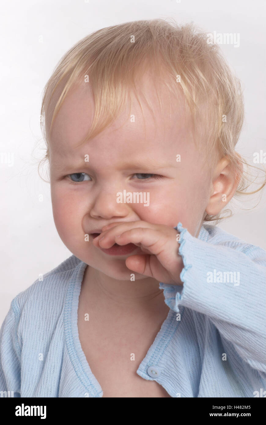 Infant, girl, cry, portrait, curled, people, baby, blond, garment ...