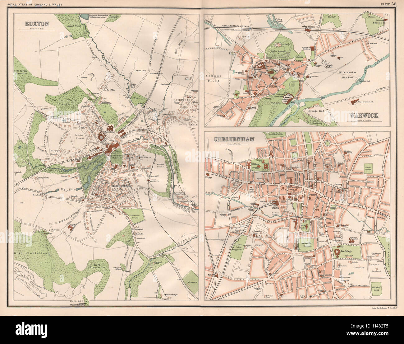 Map of cheltenham hi-res stock photography and images - Alamy