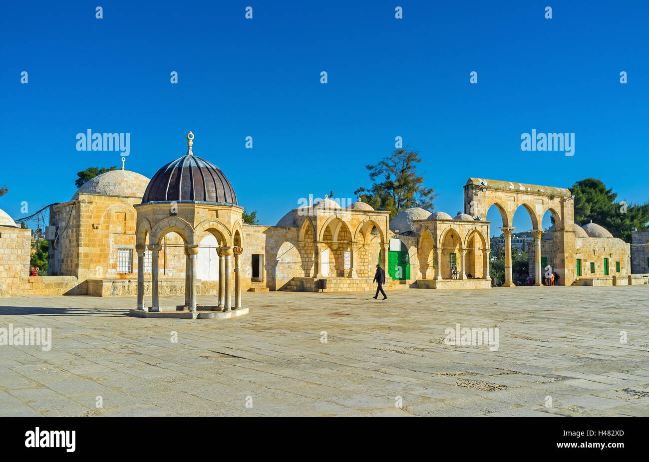 The Dome of the Spirits is one of the landmarks on the Temple Mount ...