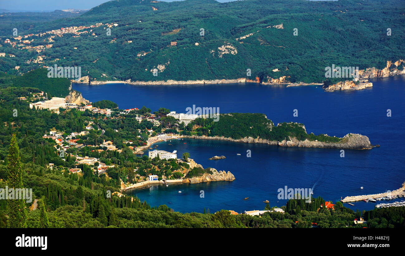Corfu Island. Greece. Beach scene from Corfu Stock Photo - Alamy