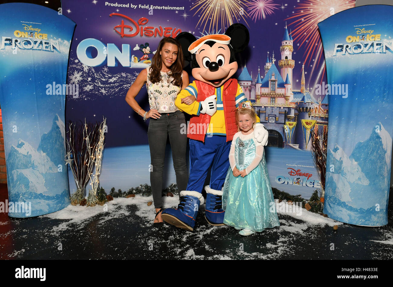 Michelle Heaton meets Mickey Mouse at the UK premiere of Disney On Ice ...