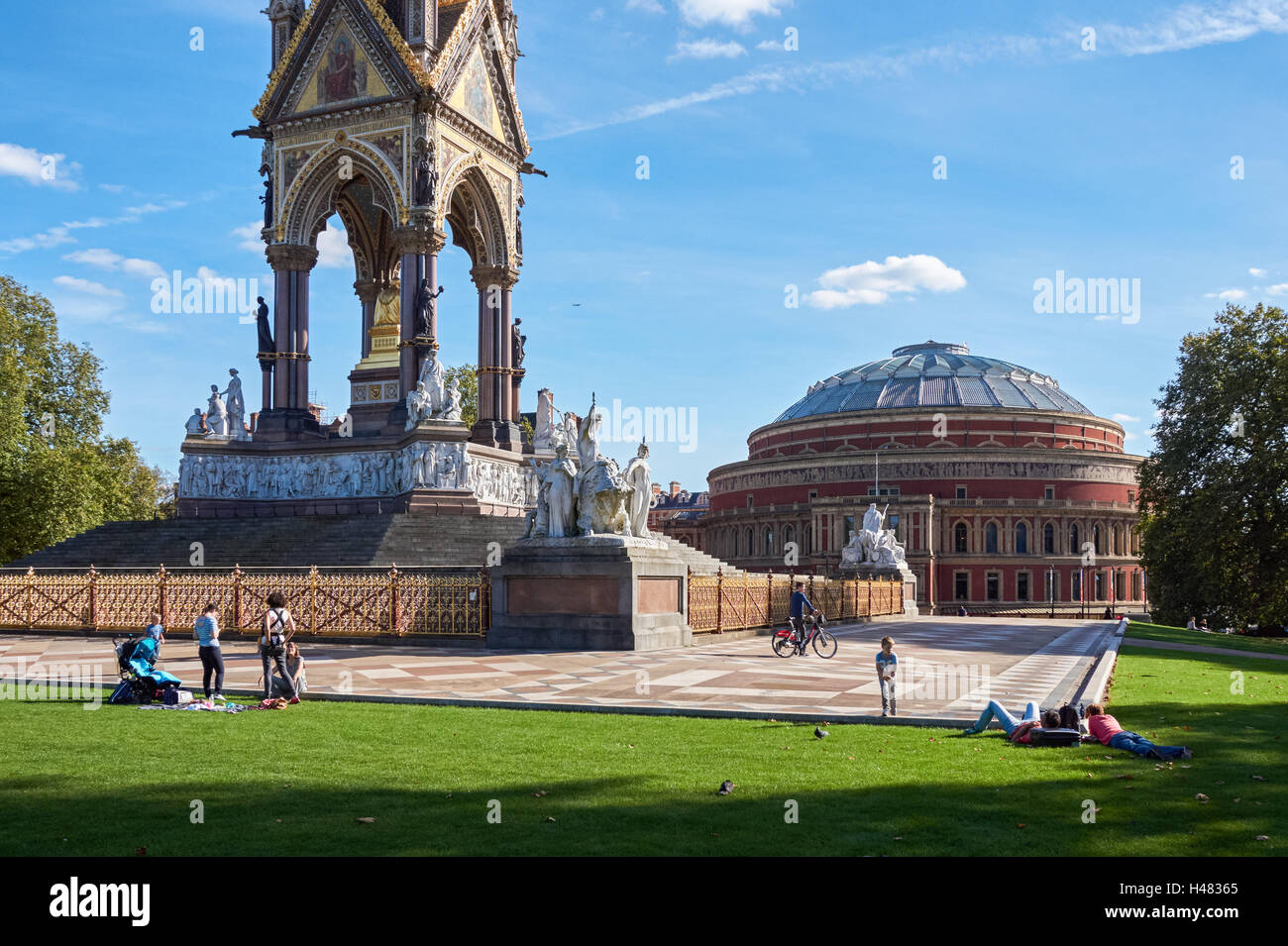 The Albert Memorial and Royal Albert Hall, London England United ...