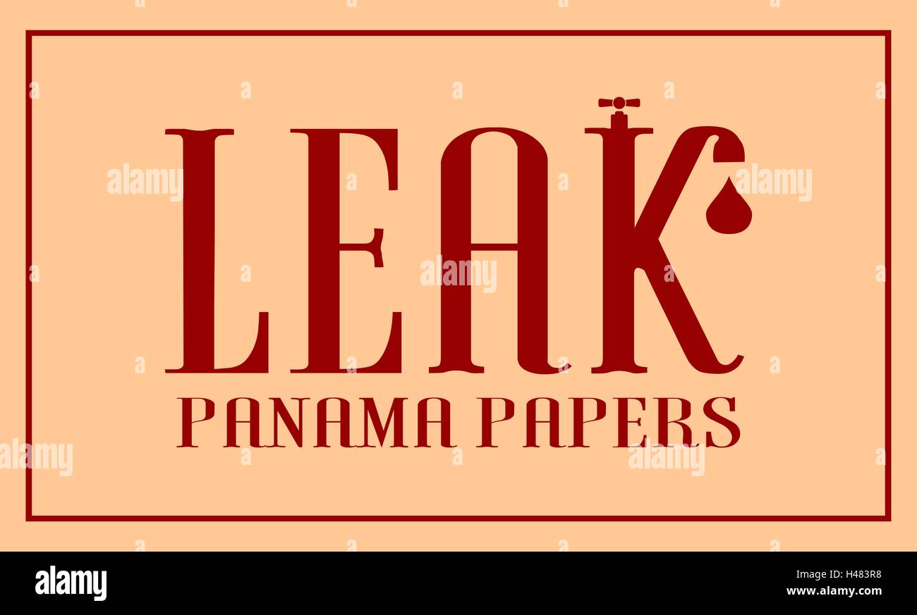 The panama papers leaks relative image Stock Vector Image & Art - Alamy