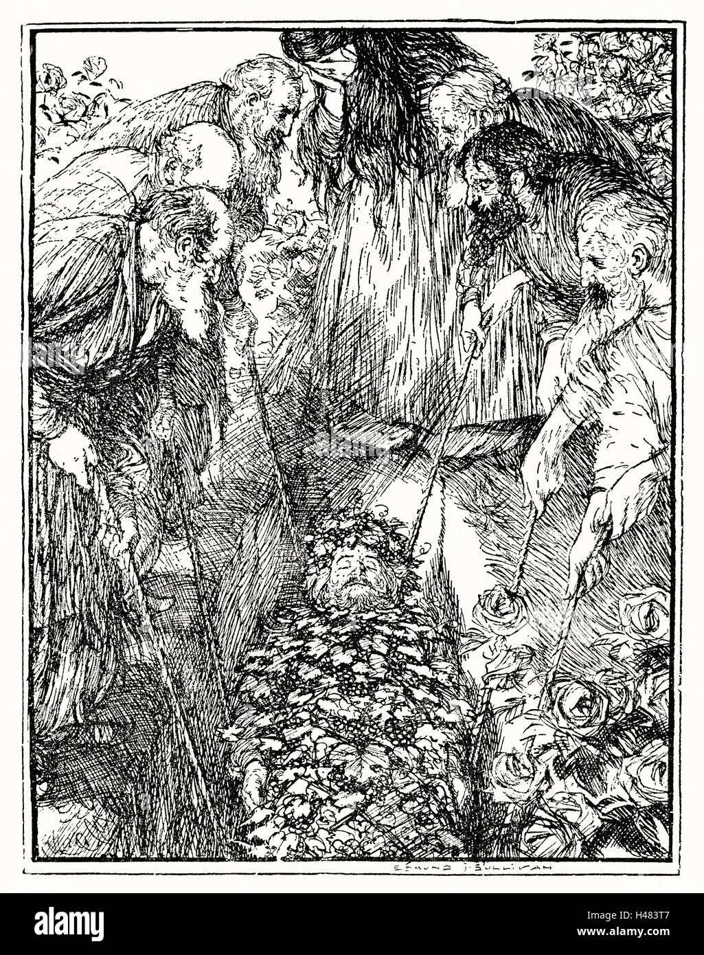 Edmund J Sullivan Illustrations to The Rubaiyat of Omar Khayyam First ...