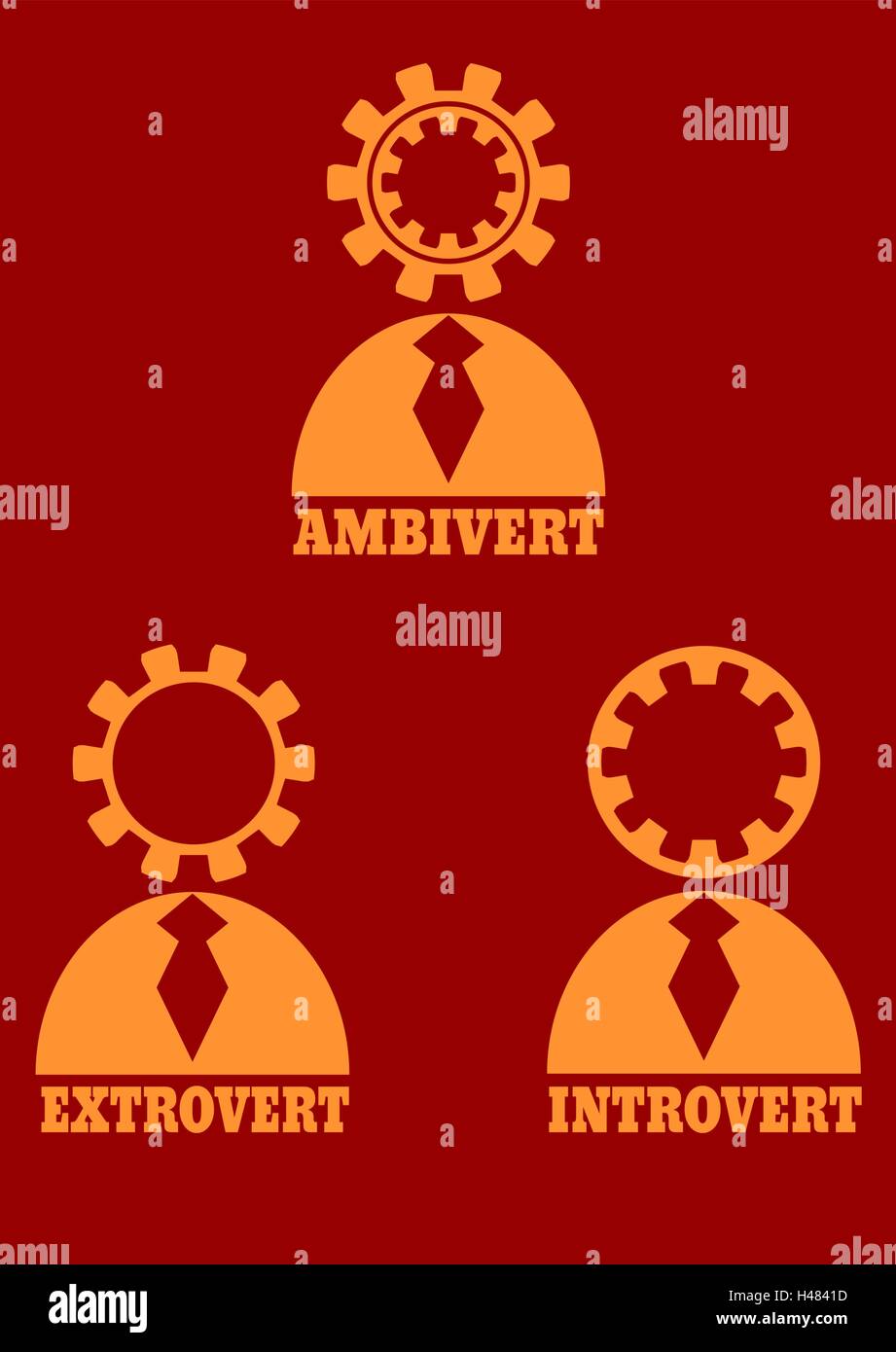extrovert, introvert and ambivert metaphor Stock Vector Image & Art - Alamy extrovert, introvert and ambivert metaphor Stock Vector Image & Art - Alamy