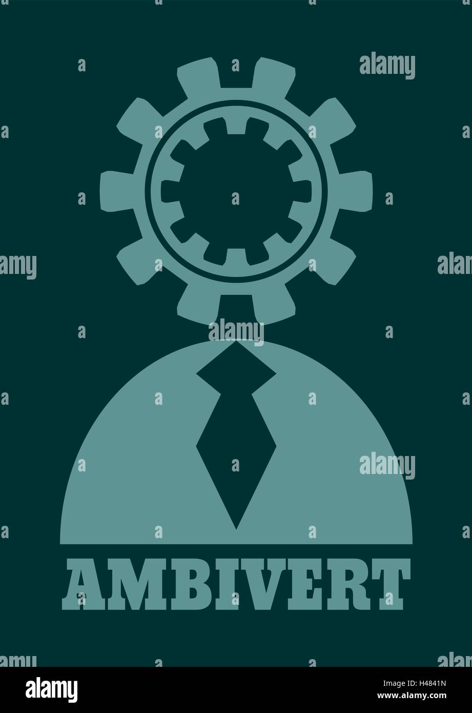 Ambivert metaphor. Simple human torso icon Stock Vector Image & Art - Alamy