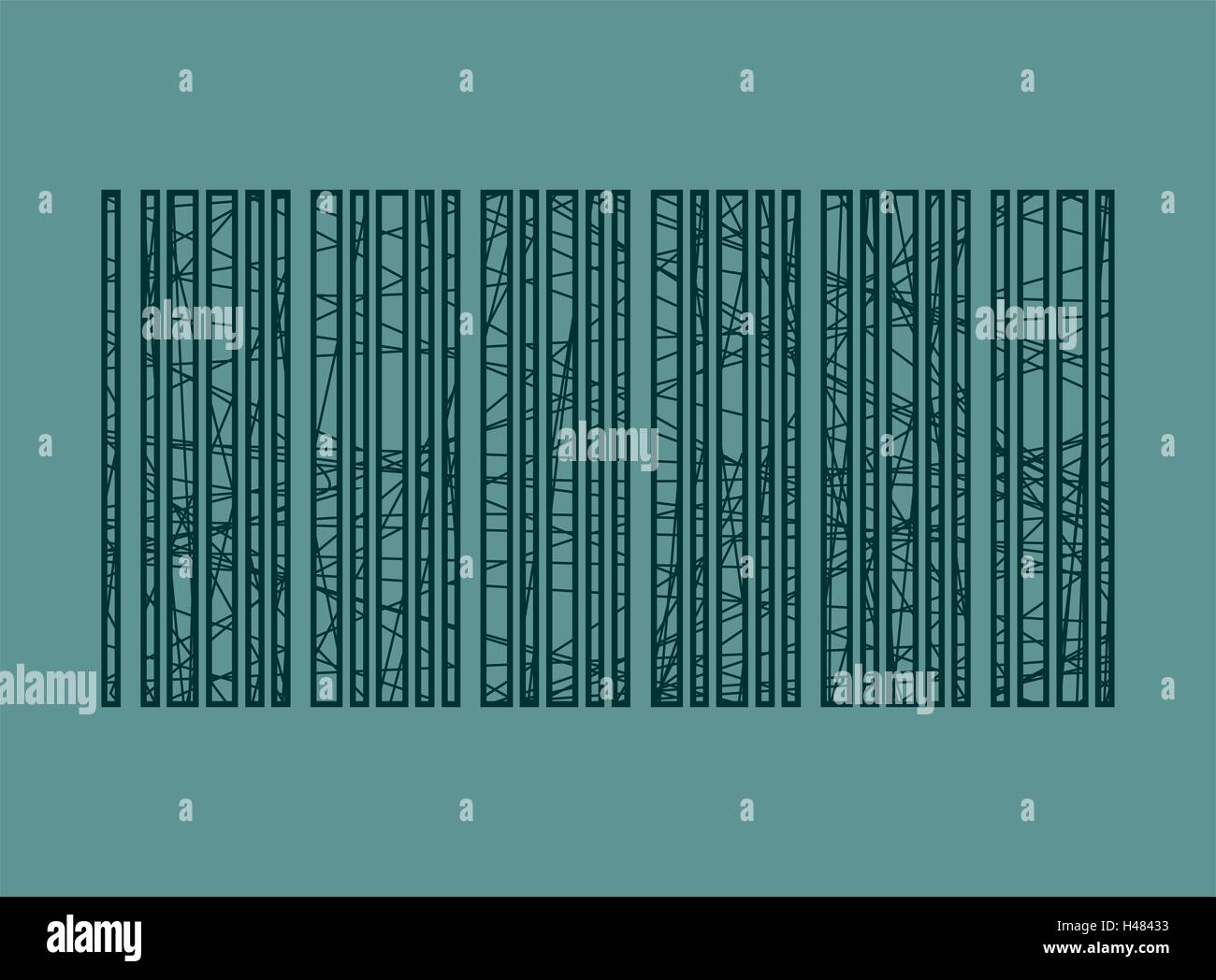 barcode pencil strokes painted Stock Vector Image & Art - Alamy