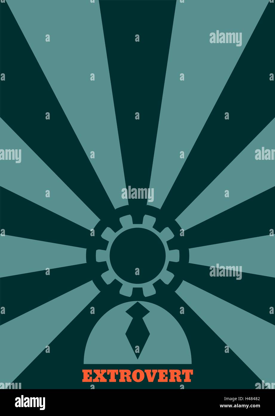 Extravert metaphor. Simple human torso icon Stock Vector Image & Art ...