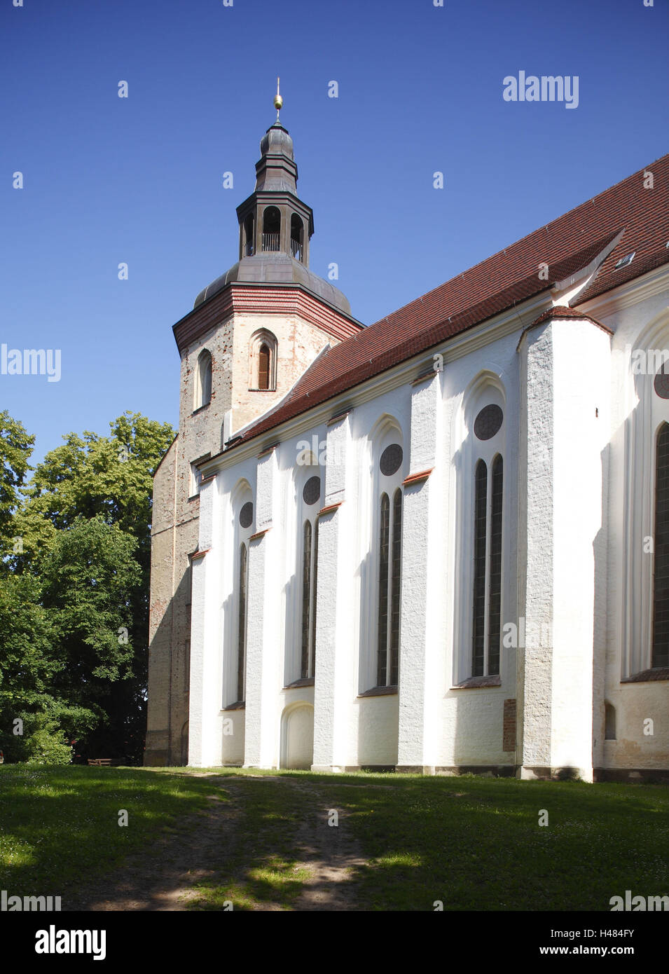 Germany, Mecklenburg-West Pomerania, Mirow, Maltese Knight's church on ...