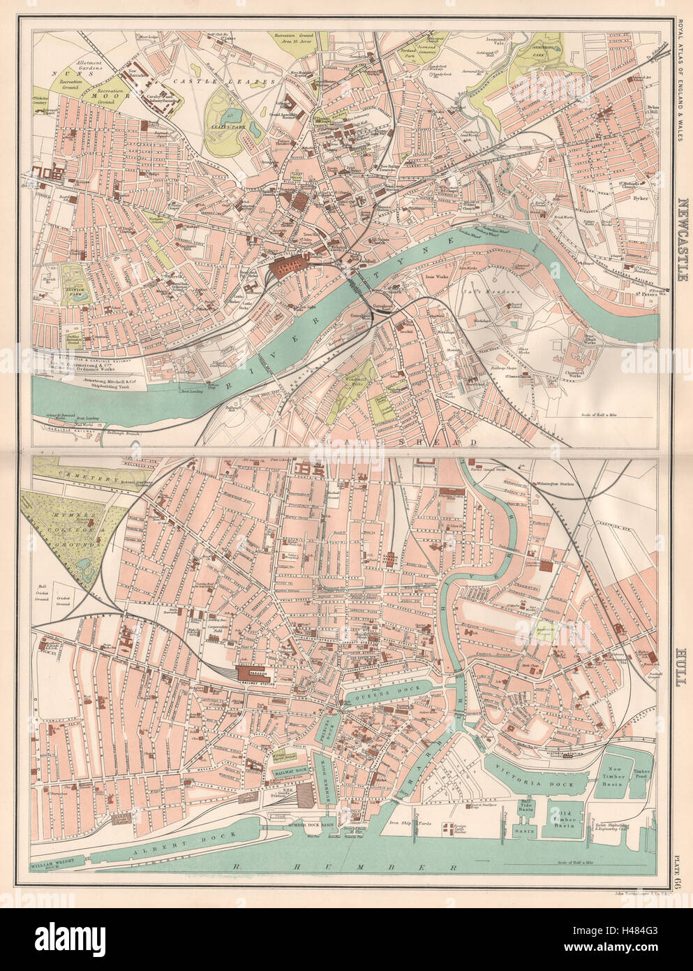 Old map hull england john hi-res stock photography and images - Alamy