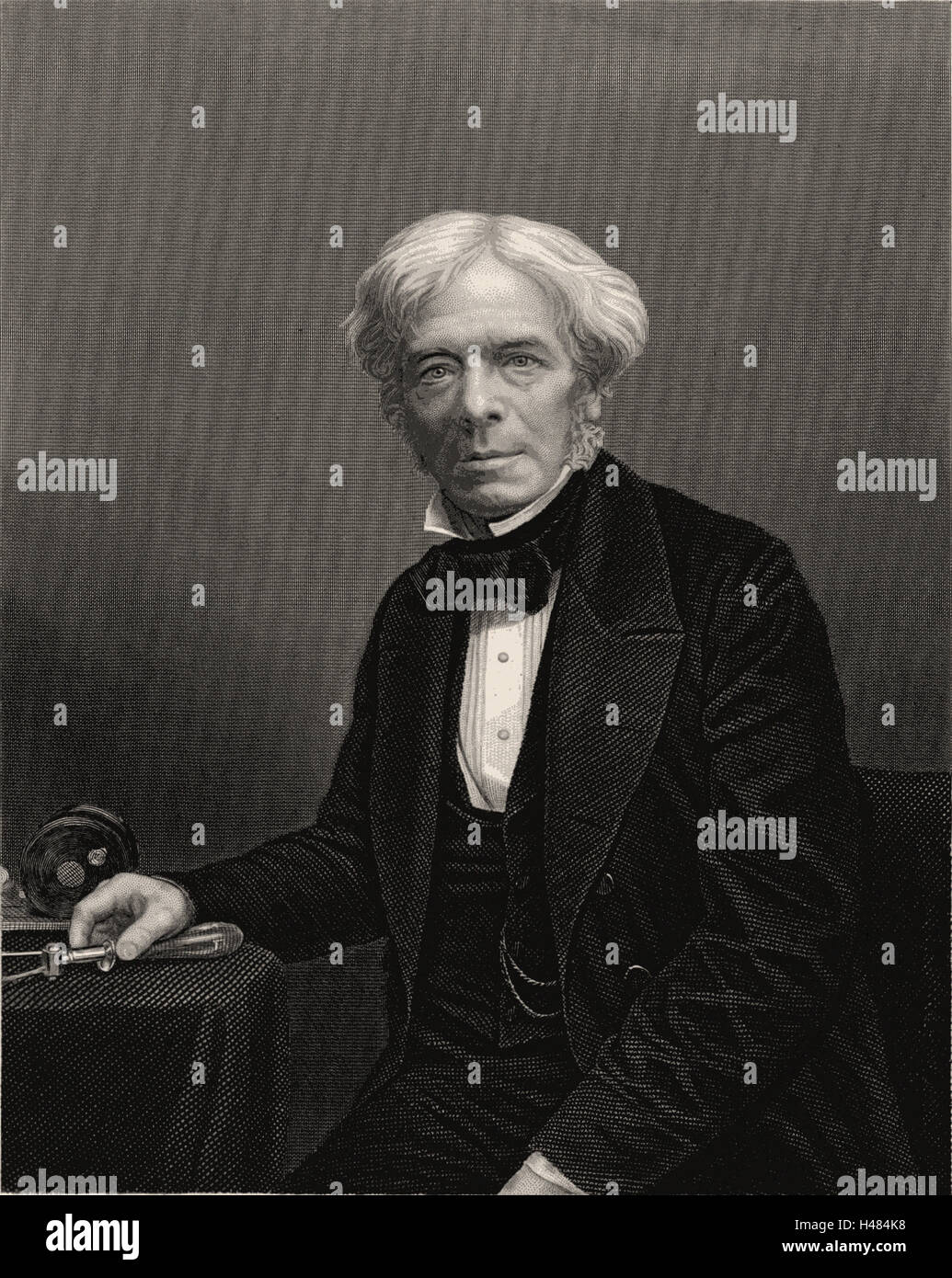 Michael Faraday (1791-1867) English chemist and physicist Stock Photo ...