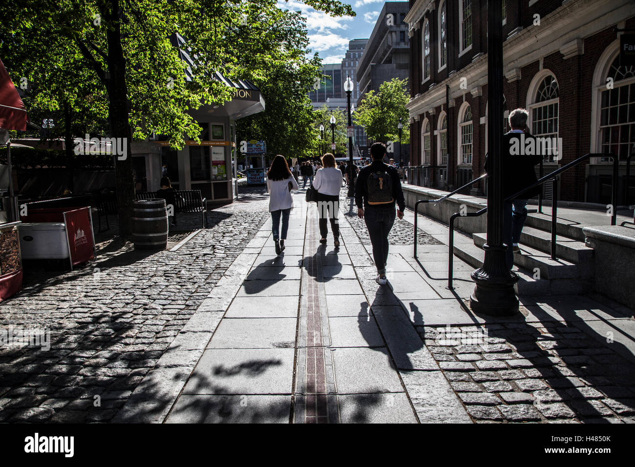 People walking in the streets of Boston Stock Photo - Alamy