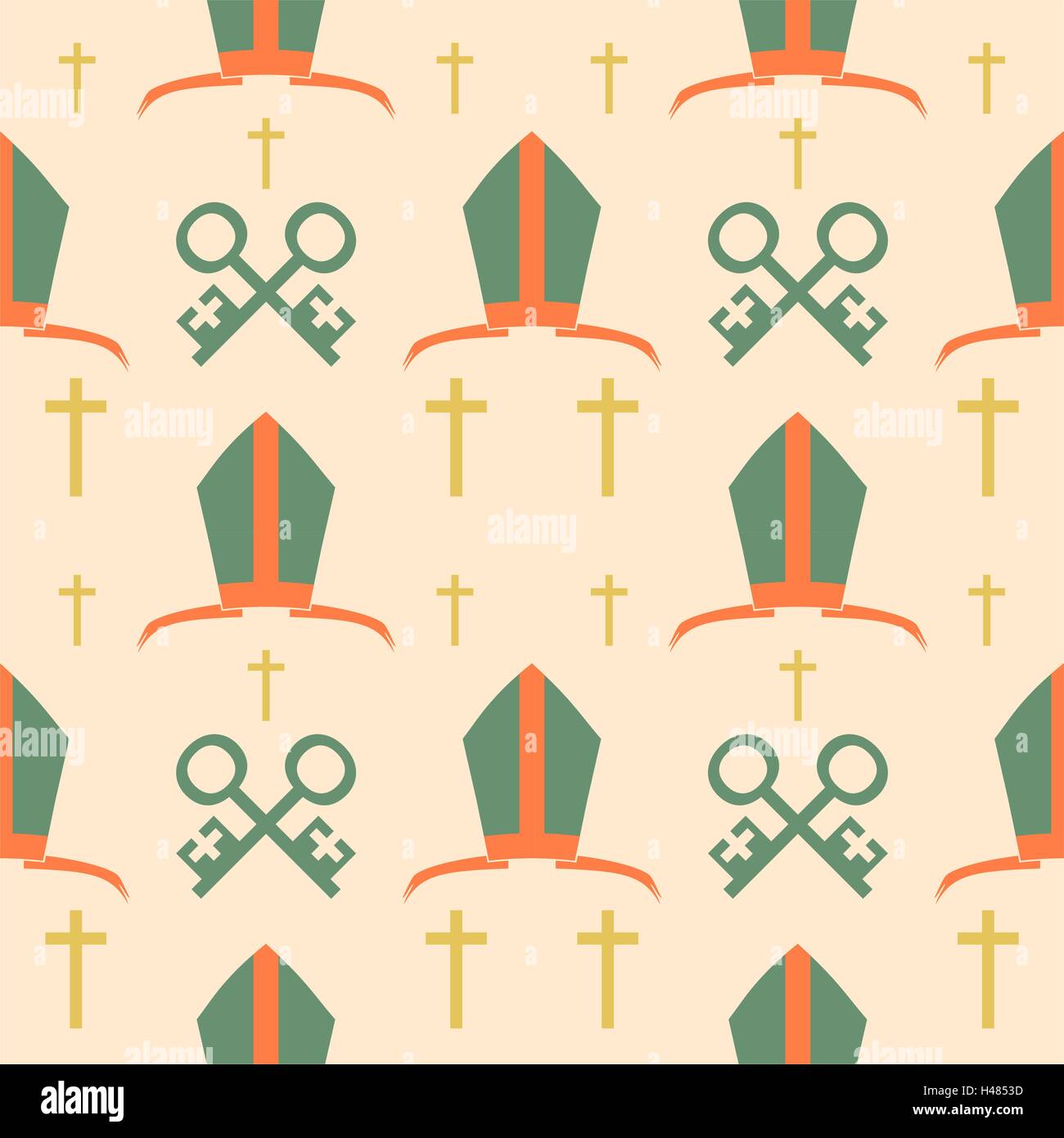 Catholic bishop mitre Stock Vector Images - Alamy