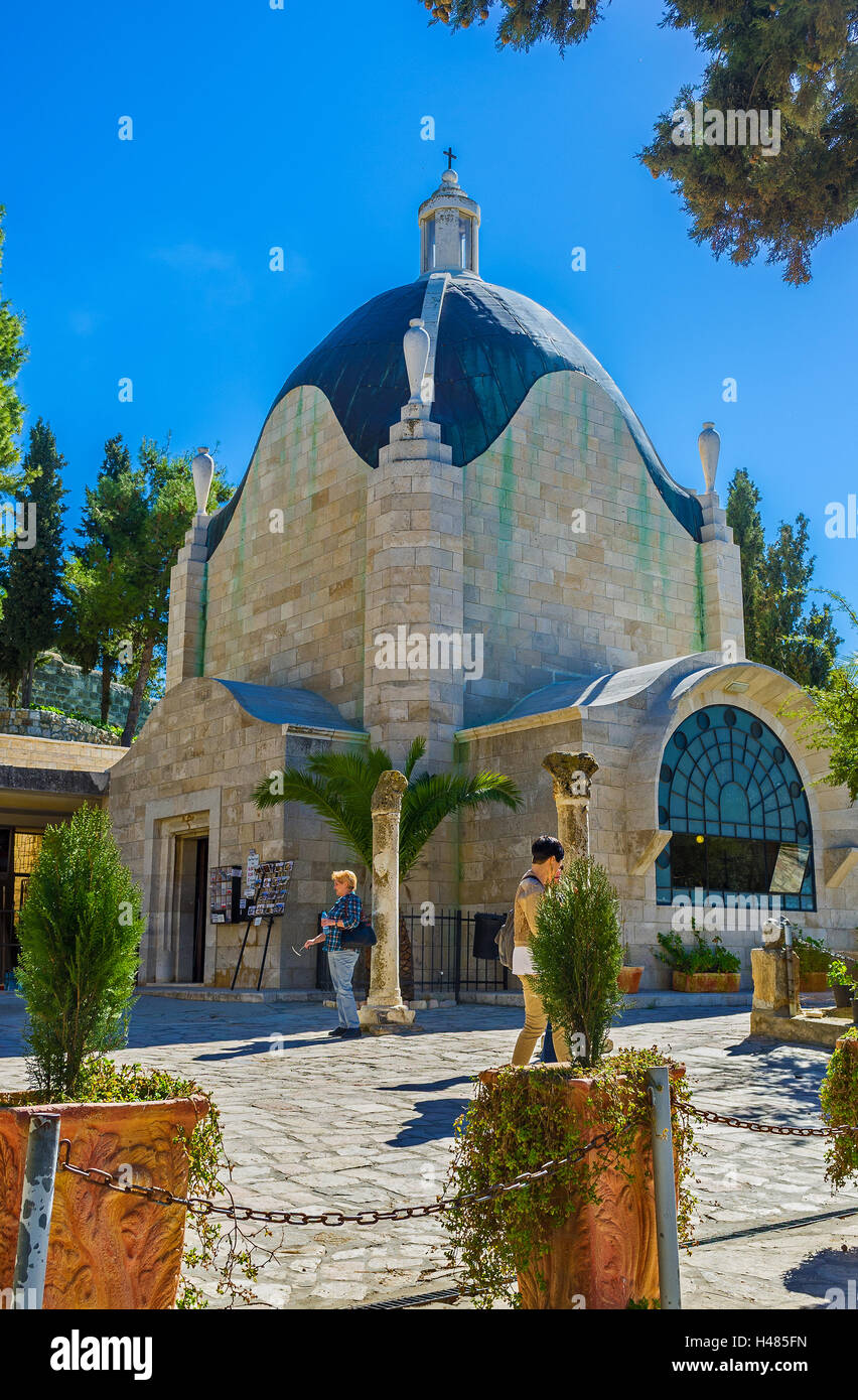 The Roman Catholic Church of Dominus Flevit on the Mount of Olives ...