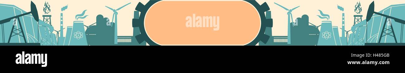 Energy and Power icons set. Header banner Stock Vector Image & Art - Alamy