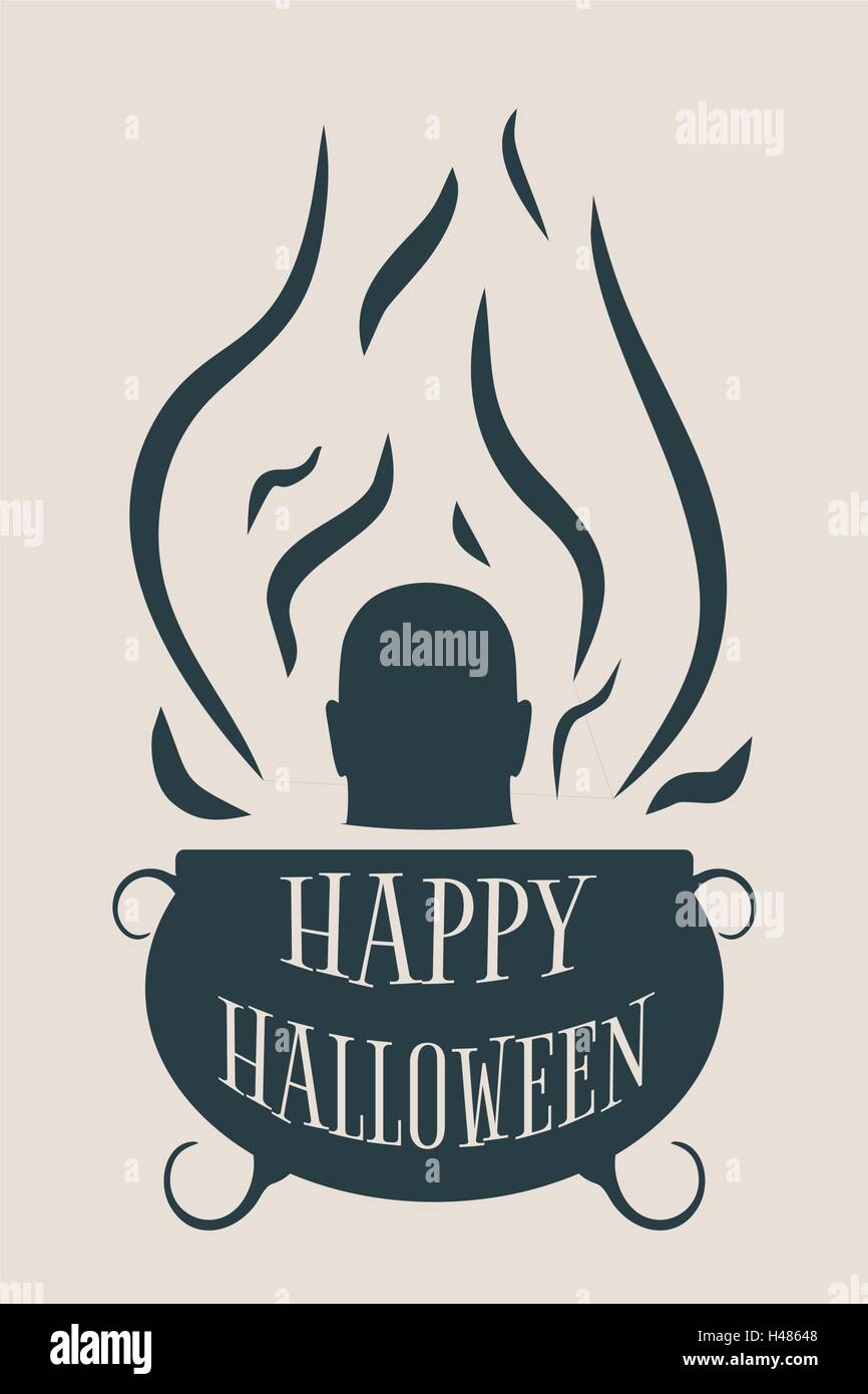 Witches cauldron silhouette hi-res stock photography and images - Alamy