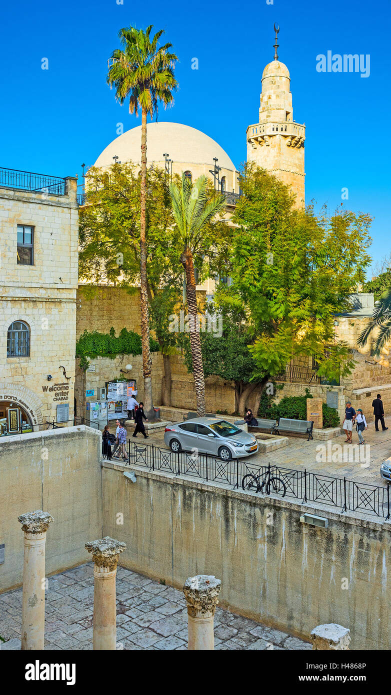 Jewish quarter cardo jerusalem israel hi-res stock photography and ...