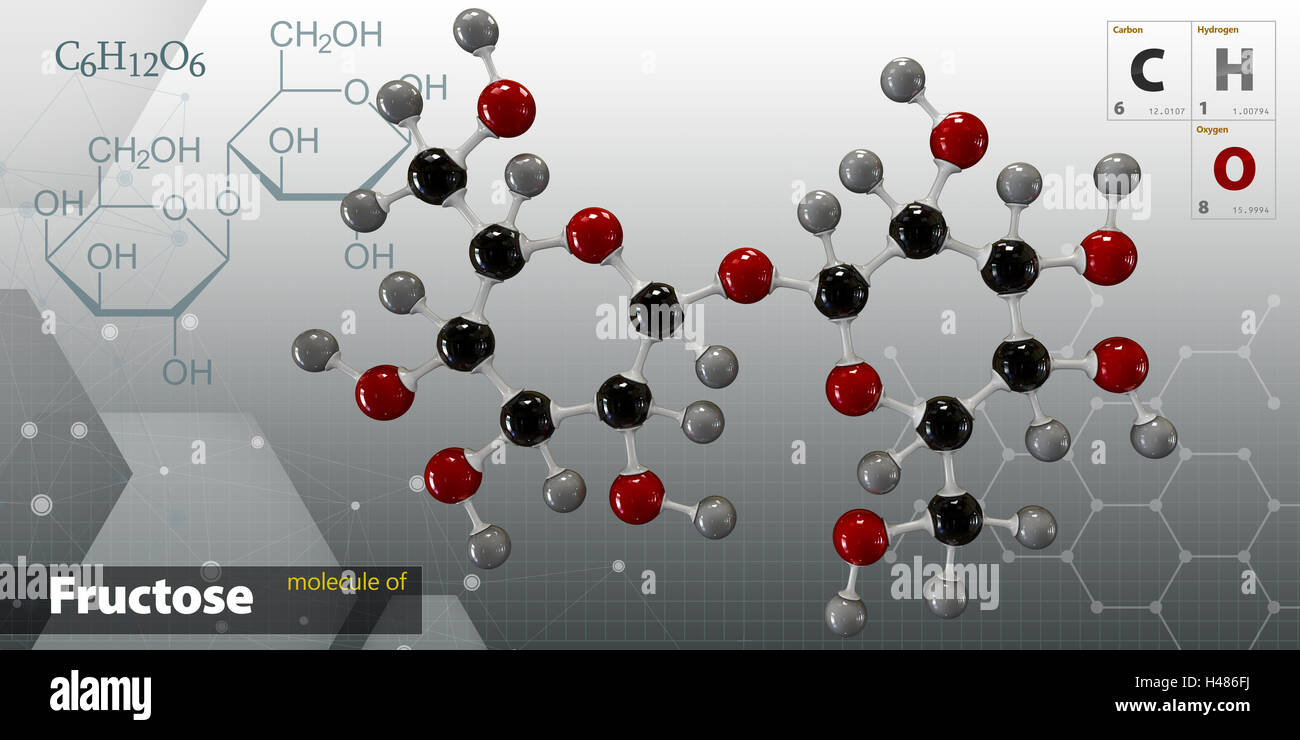 3d Illustration of Lactose Molecule isolated gray background Stock ...