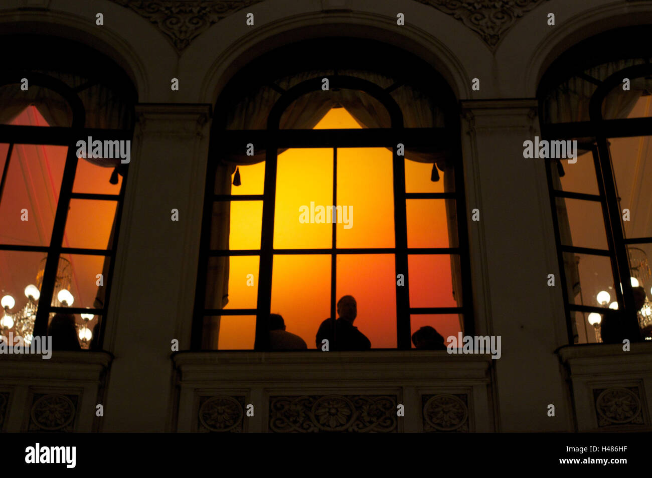 Theatre, window, person Stock Photo - Alamy