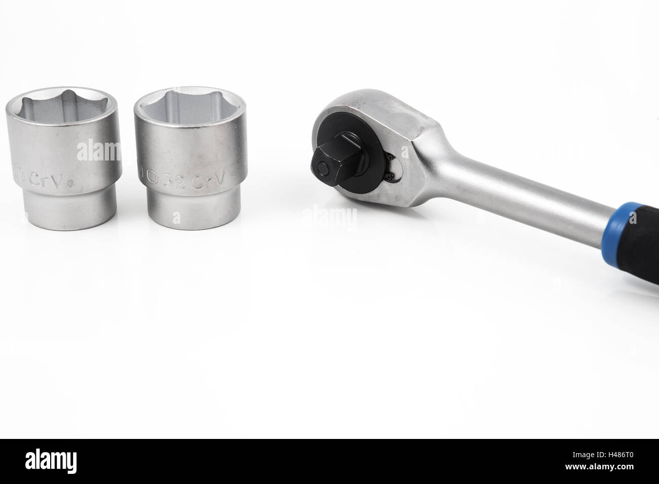 Mechanic tools set isolated on white background Stock Photo - Alamy