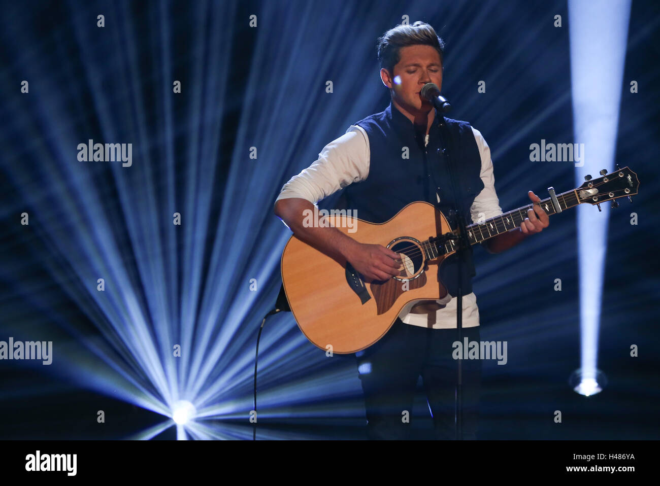 Niall Horan performing during the filming of The Graham Norton Show at ...