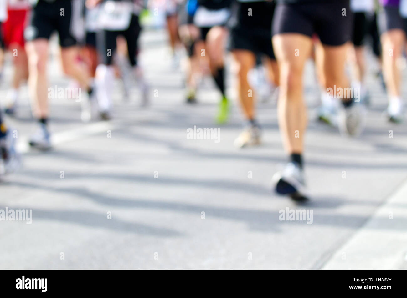 Marathon runners legs hi-res stock photography and images - Alamy