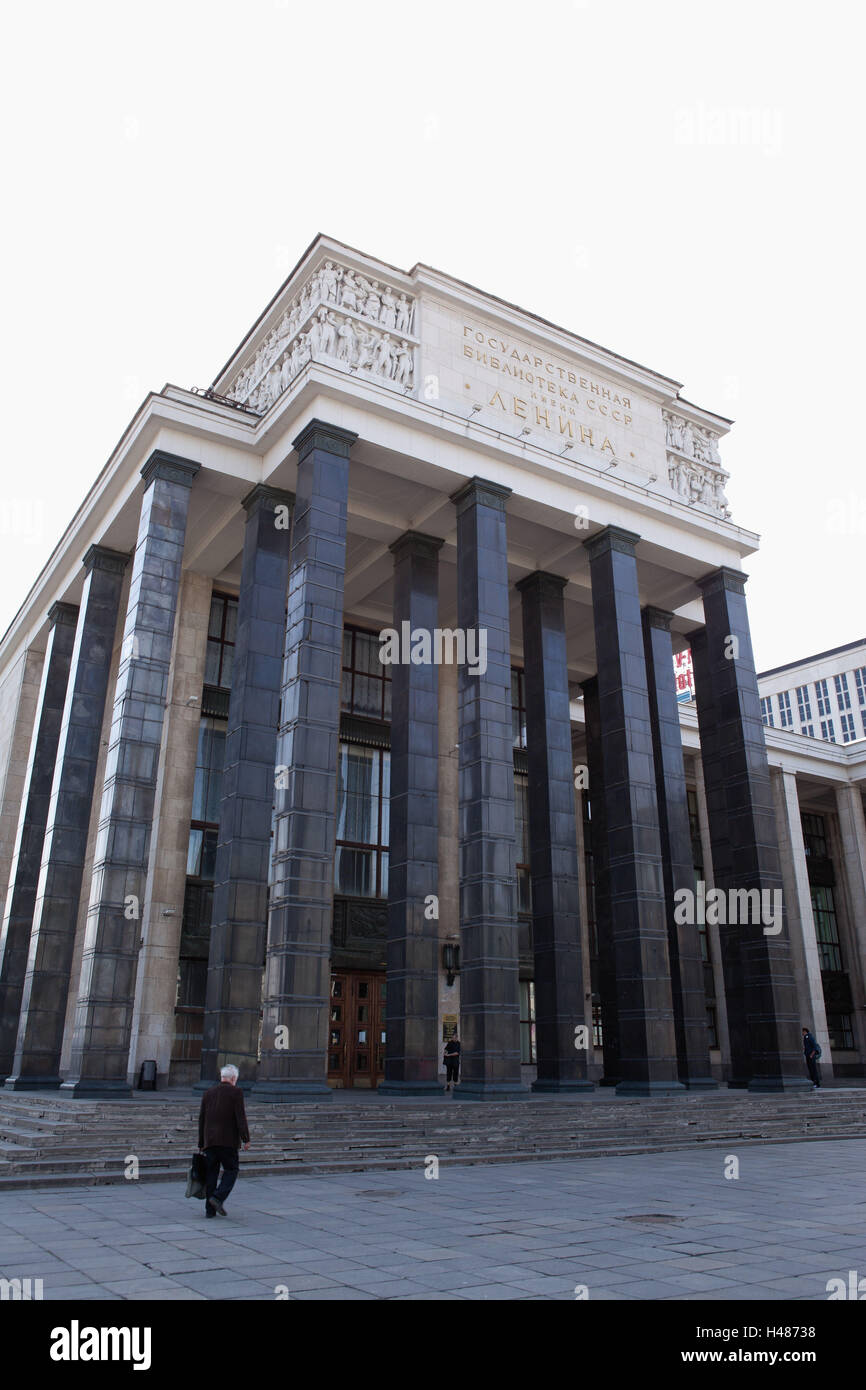 Moscow, Lenin library Stock Photo - Alamy
