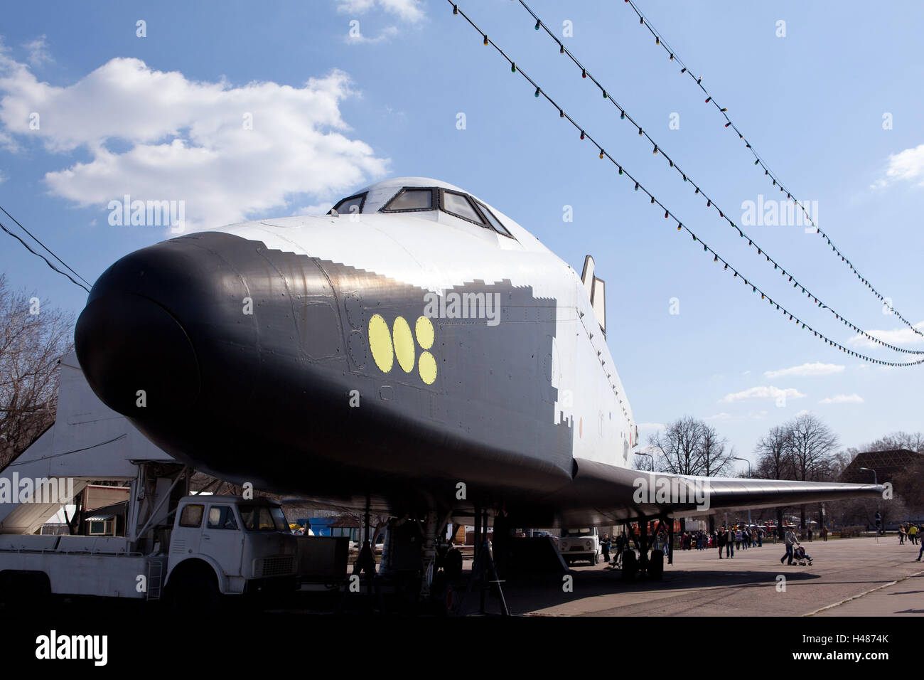 Moscow, Gorki Park, space shuttle Buran Stock Photo - Alamy