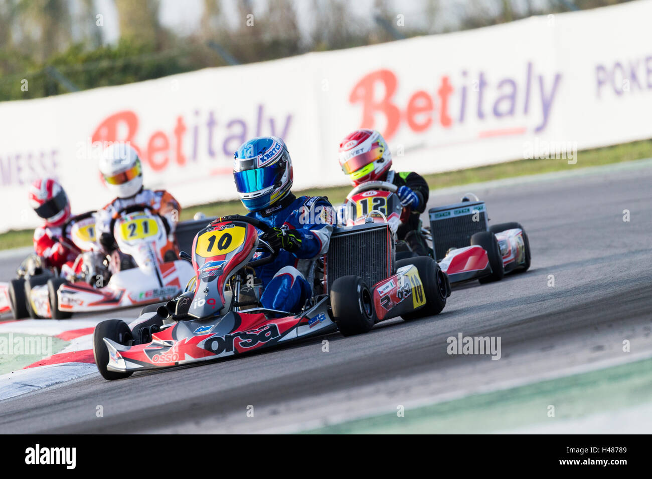 Adria, Rovigo (Italy) - October 1, 2016: Kart Cz Team, driven by Karel ...