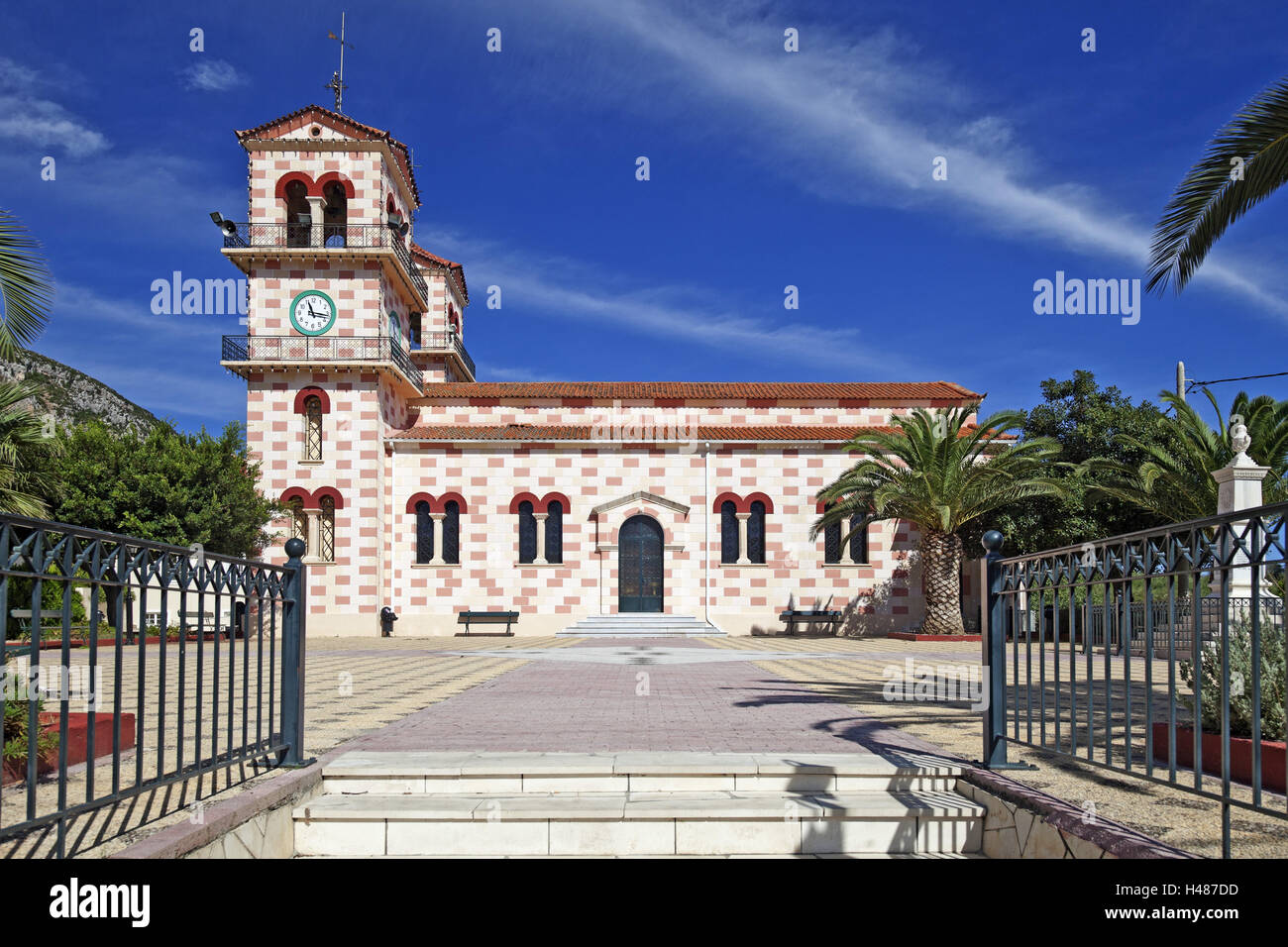 Greece, Zakynthos, church, Katastari Stock Photo - Alamy