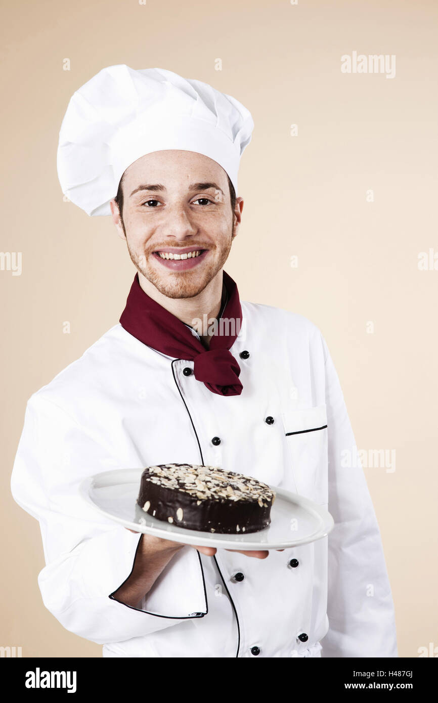 Cook, young, cakes, present, portrait, person, man, occupation, cooking ...