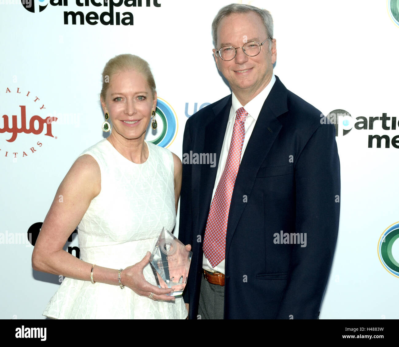 Eric schmidt, wendy schmidt hi-res stock photography and images - Alamy