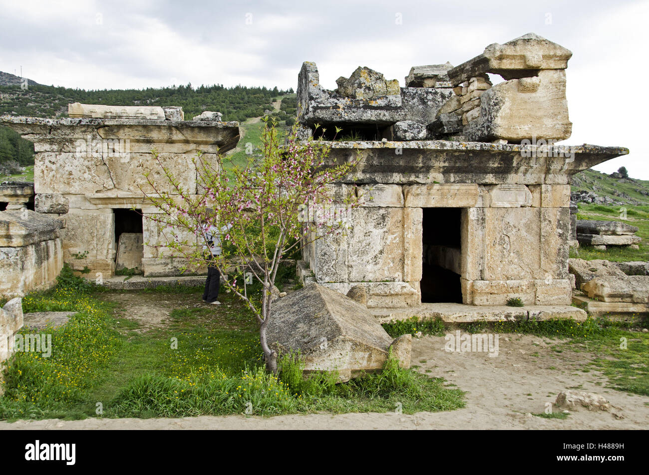 Turkey, Westanatolien, province Denizli, Pamukkale, Hierapolis ...