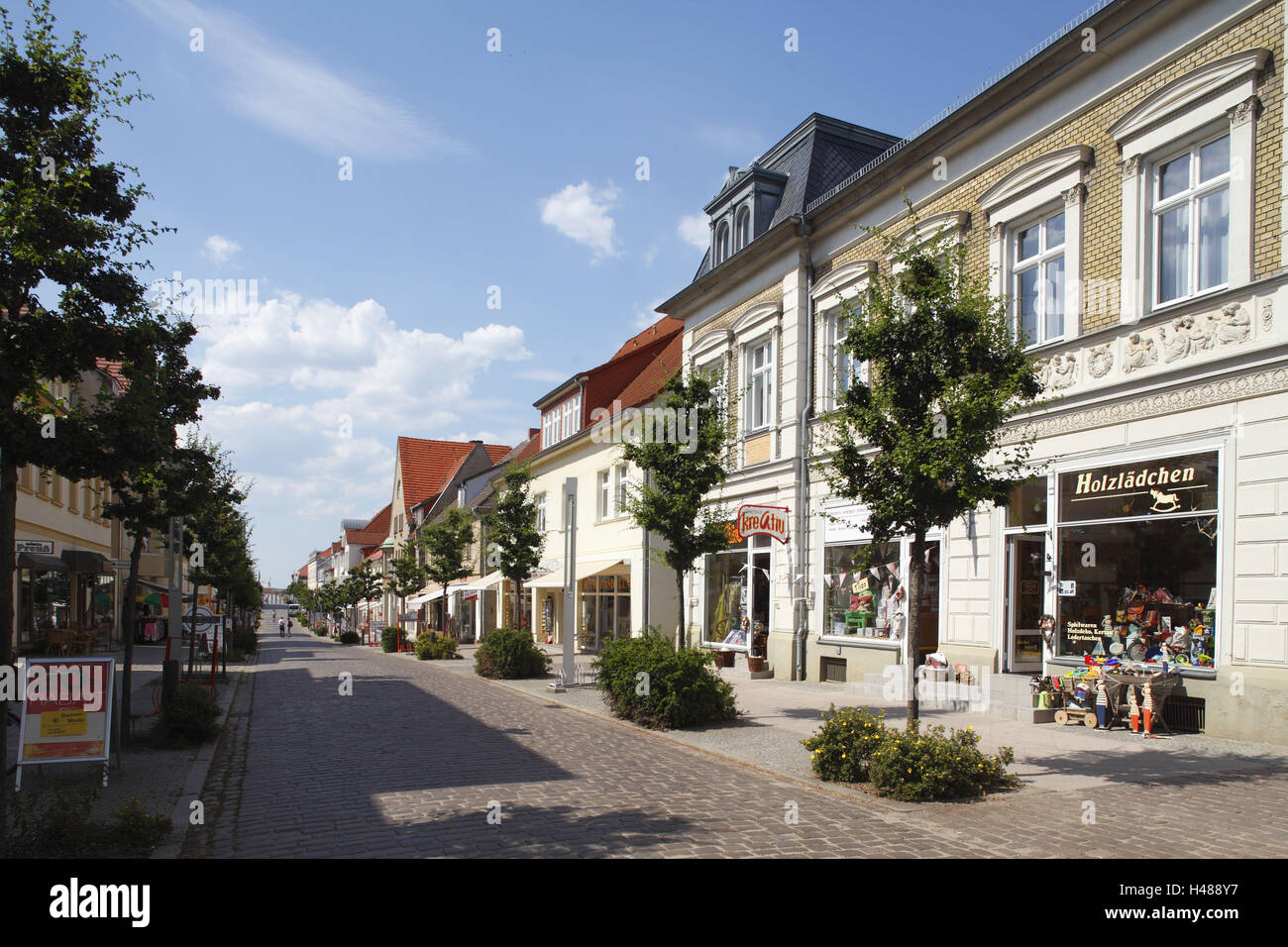 Germany, Mecklenburg-West Pomerania, Neustrelitz, Strelitzer street Stock Photo - Alamy