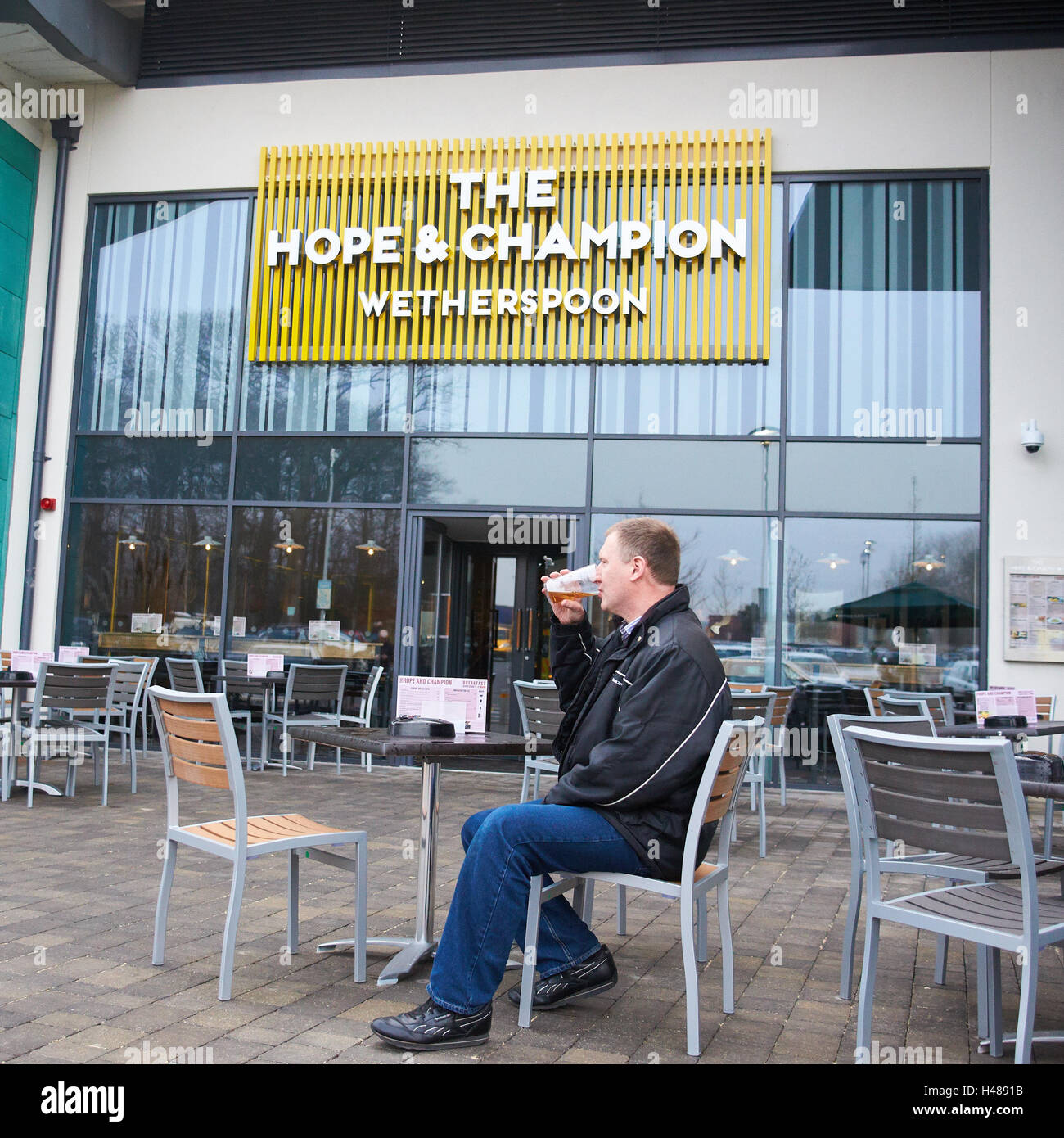 General view of the new Hope & Champion pub, operated by Wetherspoons ...