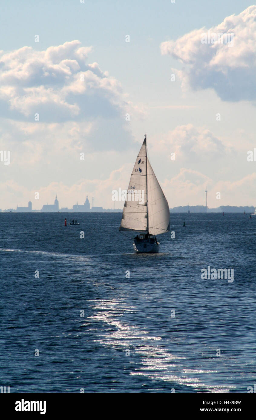 The Baltic Sea, ferry passage Hiddensee - Stralsund Stock Photo - Alamy