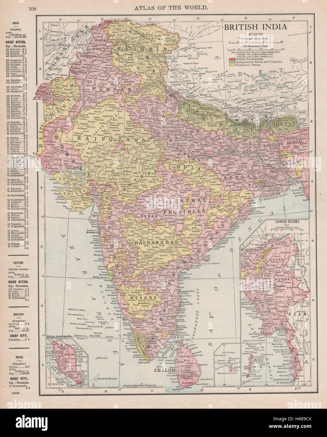Lower burma map hi-res stock photography and images - Alamy