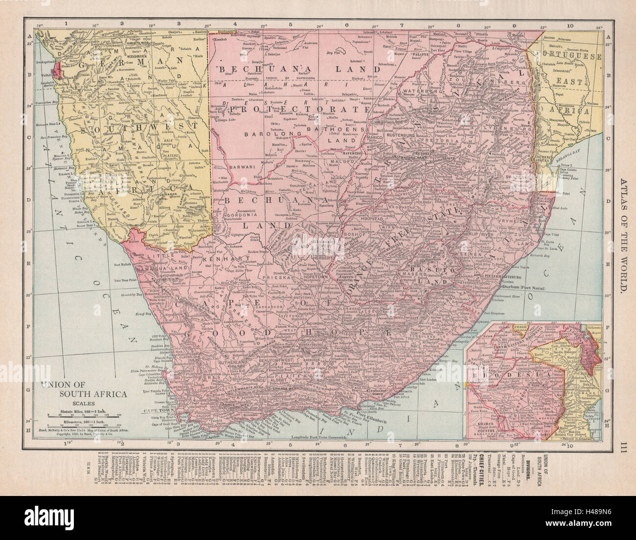 South Africa And Rhodesia High Resolution Stock Photography and Images ...