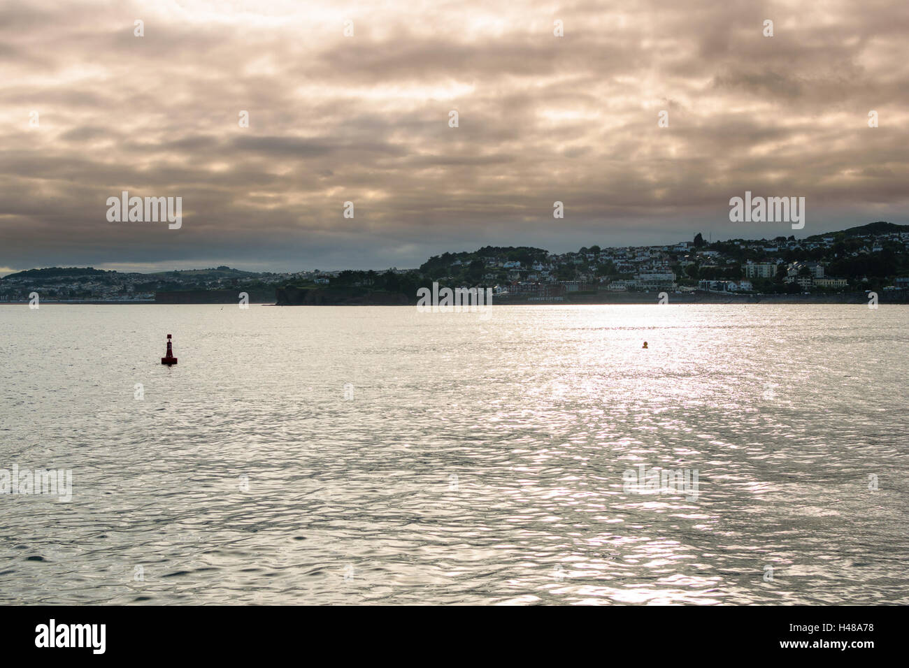 Dramatic sunset in Torquay, Devon, England, UK Stock Photo - Alamy