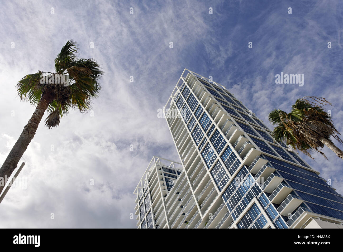 High rises directly on the beach, close to '69 ST', Miami South Beach ...