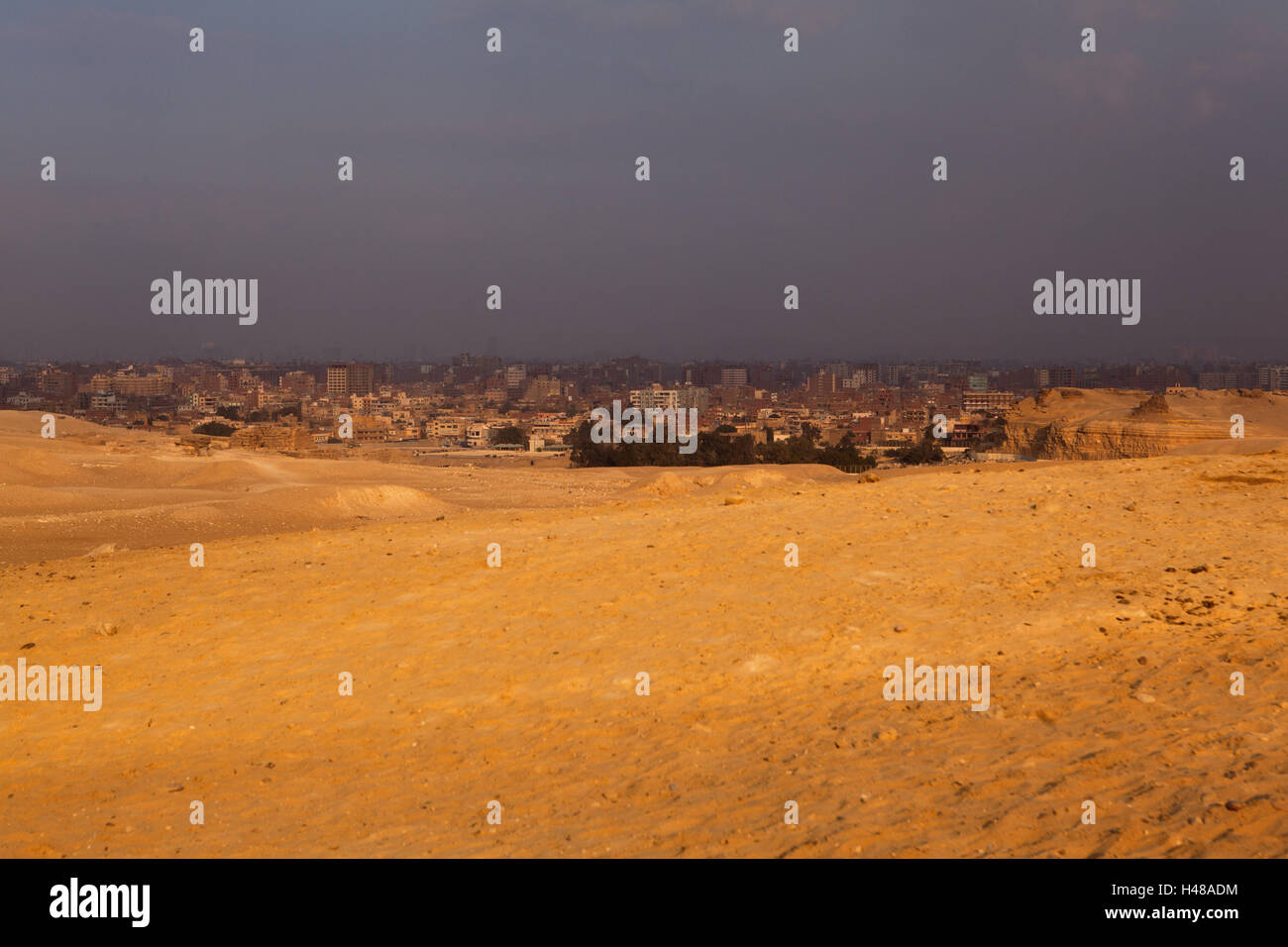 Egypt, Cairo, Giza, desert, evening light Stock Photo - Alamy
