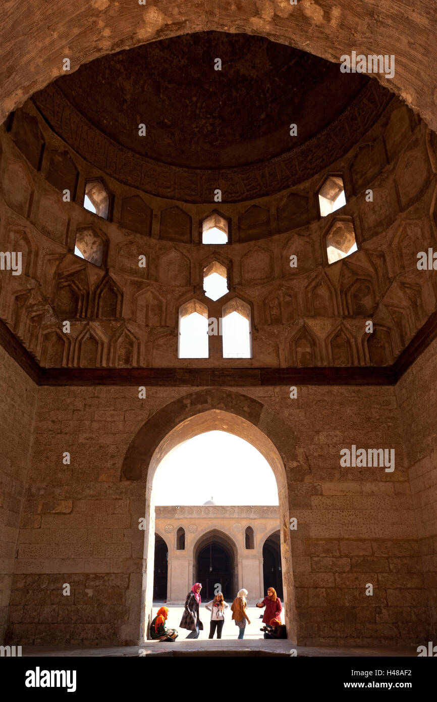 Egypt, Cairo, Mosque of Ibn Tulun, cleaning well 'Sabil' Stock Photo ...