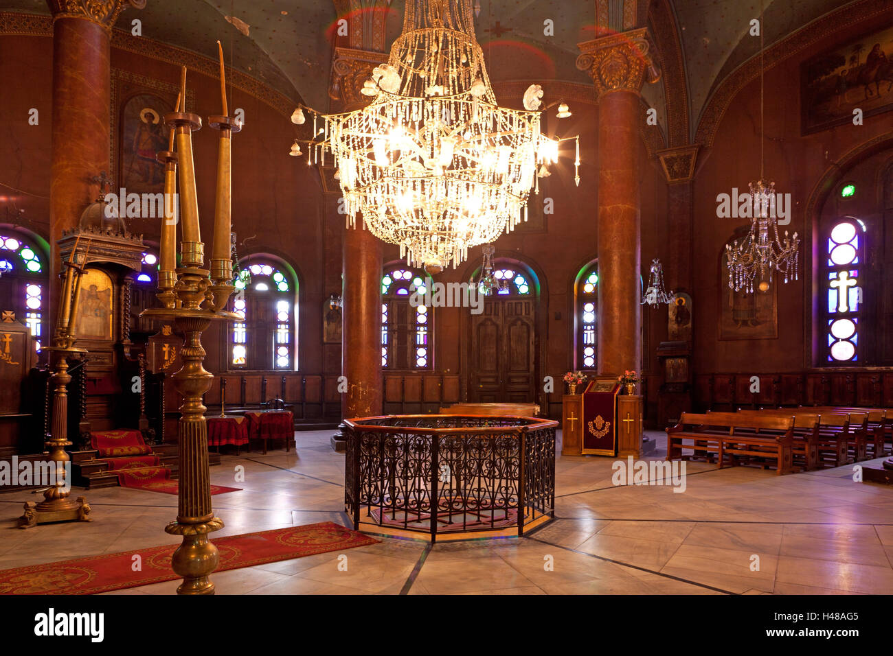 Egypt, Cairo, Coptic old town, St George's Church' Mari Girgis ...