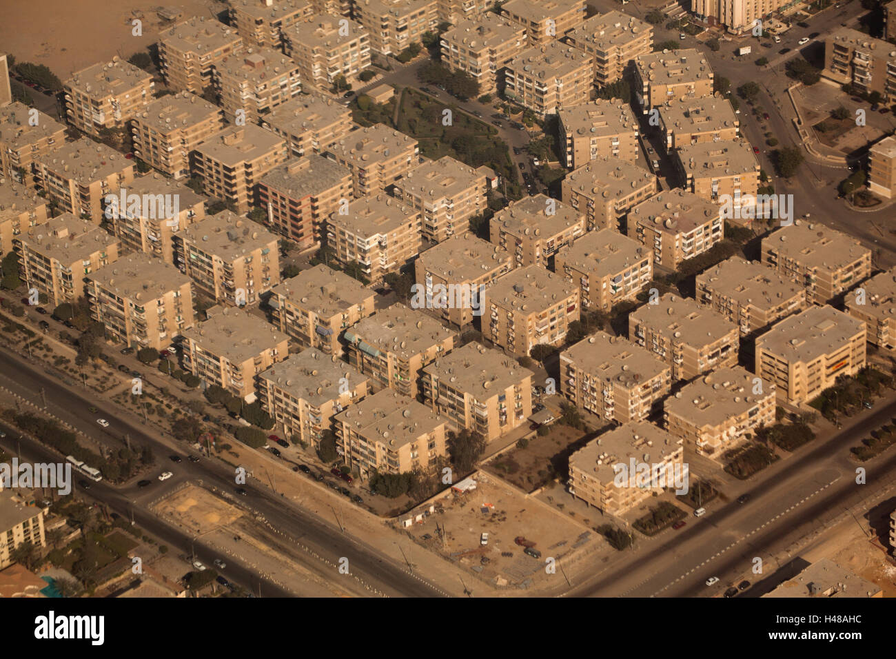 Egypt, Cairo, aerial shot, apartment blocks Stock Photo - Alamy
