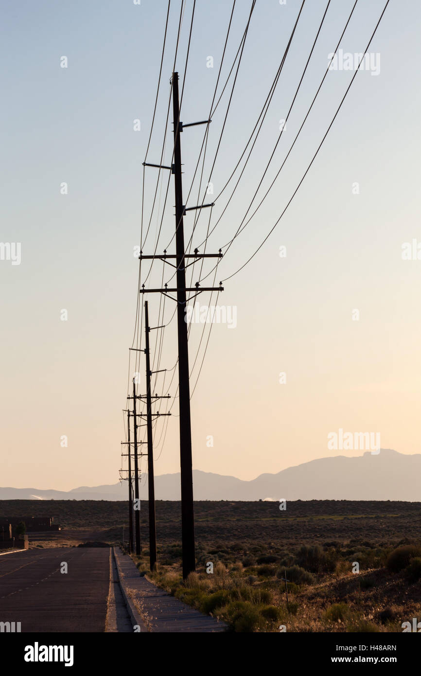 USA, power poles and circuits Stock Photo - Alamy