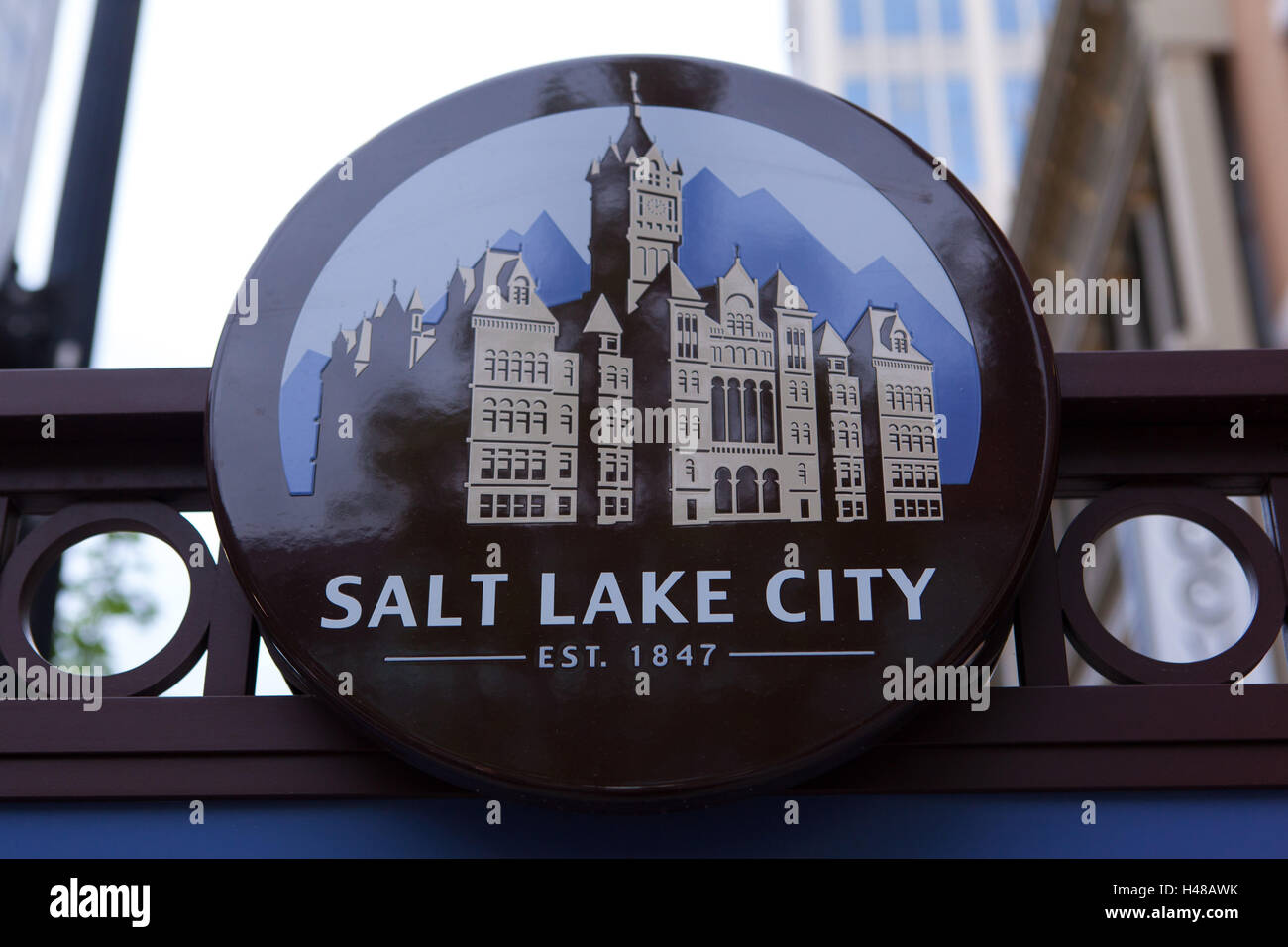 Salt lake city sign hi-res stock photography and images - Alamy