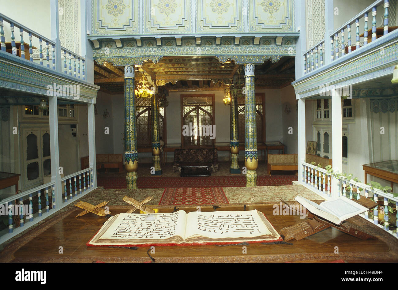 Uzbekistan, Tashkent, mosque, Koran, church, architecture, interior ...
